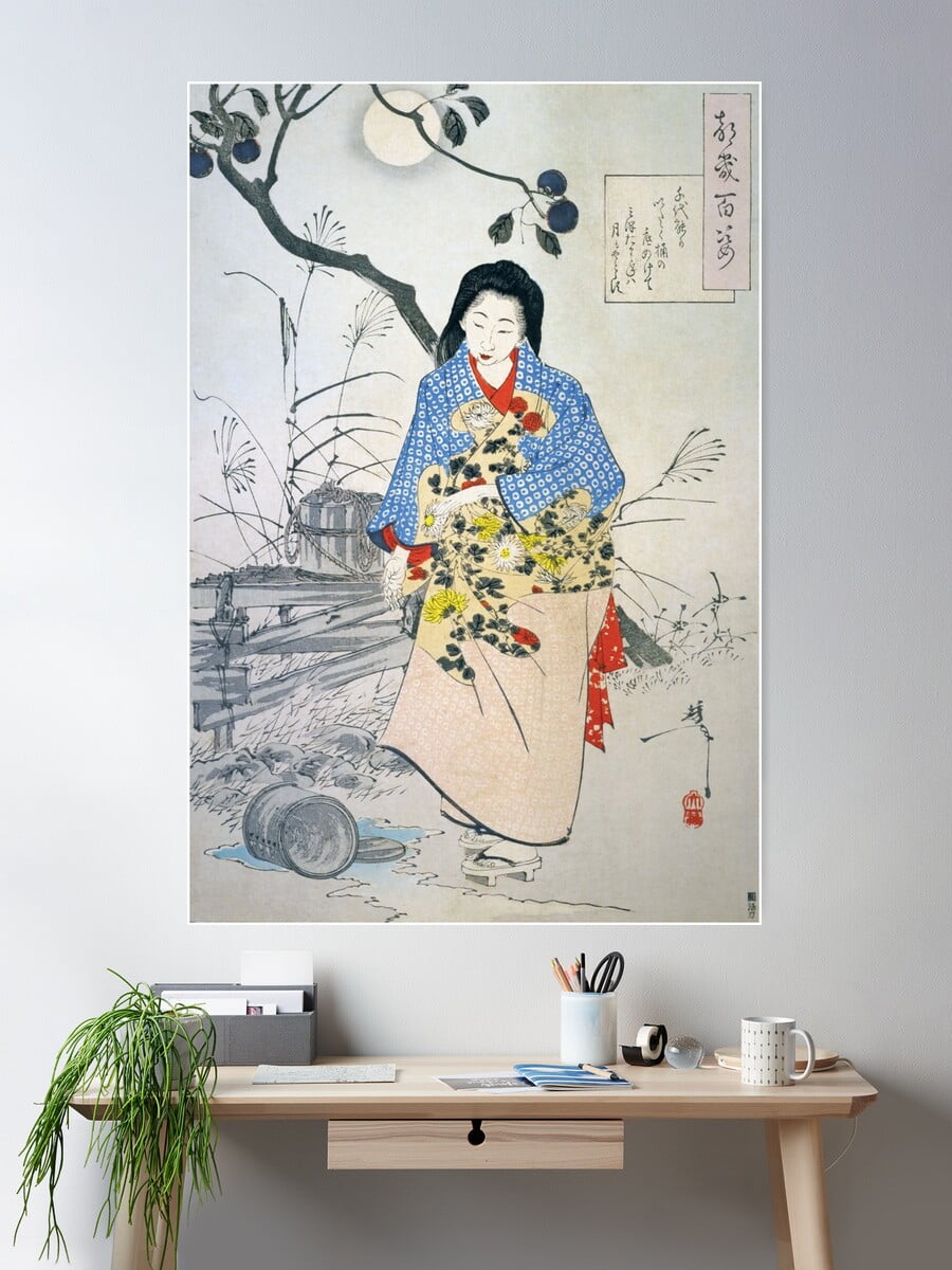 Chiyonå And The Leaking Bucket Â€“ Tsukioka Yoshitoshiâ€™S "One Hundred ...