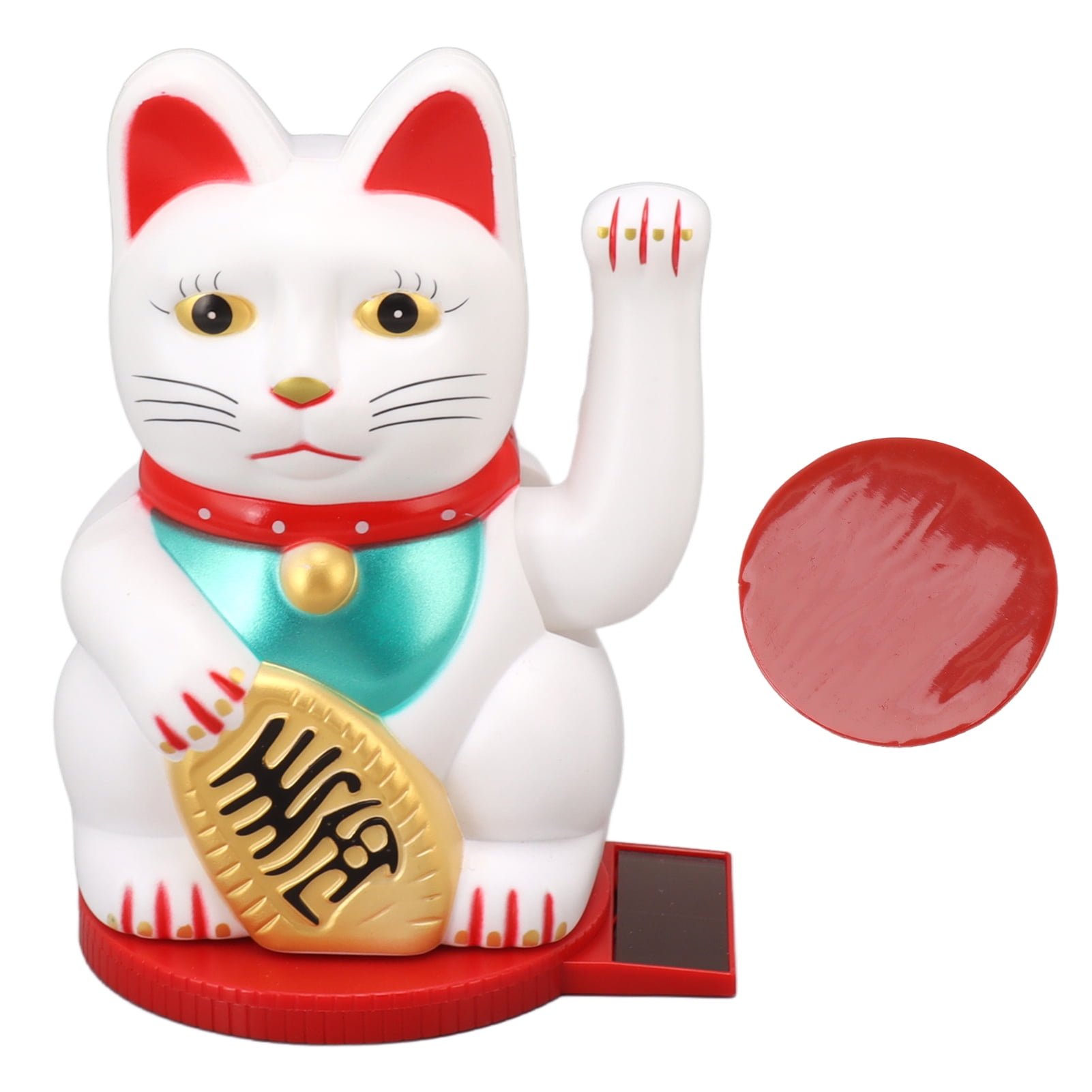 Chiyuantao Solar Energy Powered Wealth Welcoming Cat with Waving Arm 6 ...
