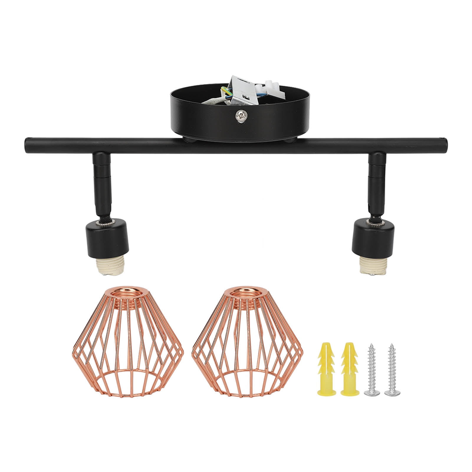 Chiyuantao Track Lighting Kit 2 Rotatable Head Track Wall Ceiling ...