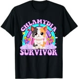 Chlamydia Survivor Cat Meme Funny Shirts for Men Adult Humor T-Shirt ...