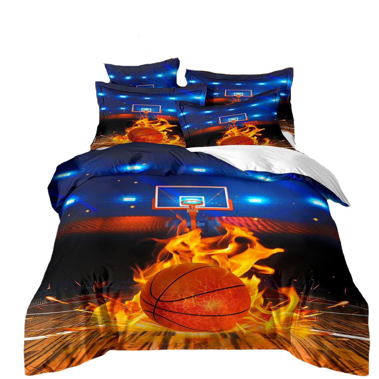 ChliEarime Heicatte Superior Slam Dunk Print Comforter Cover Set for ...