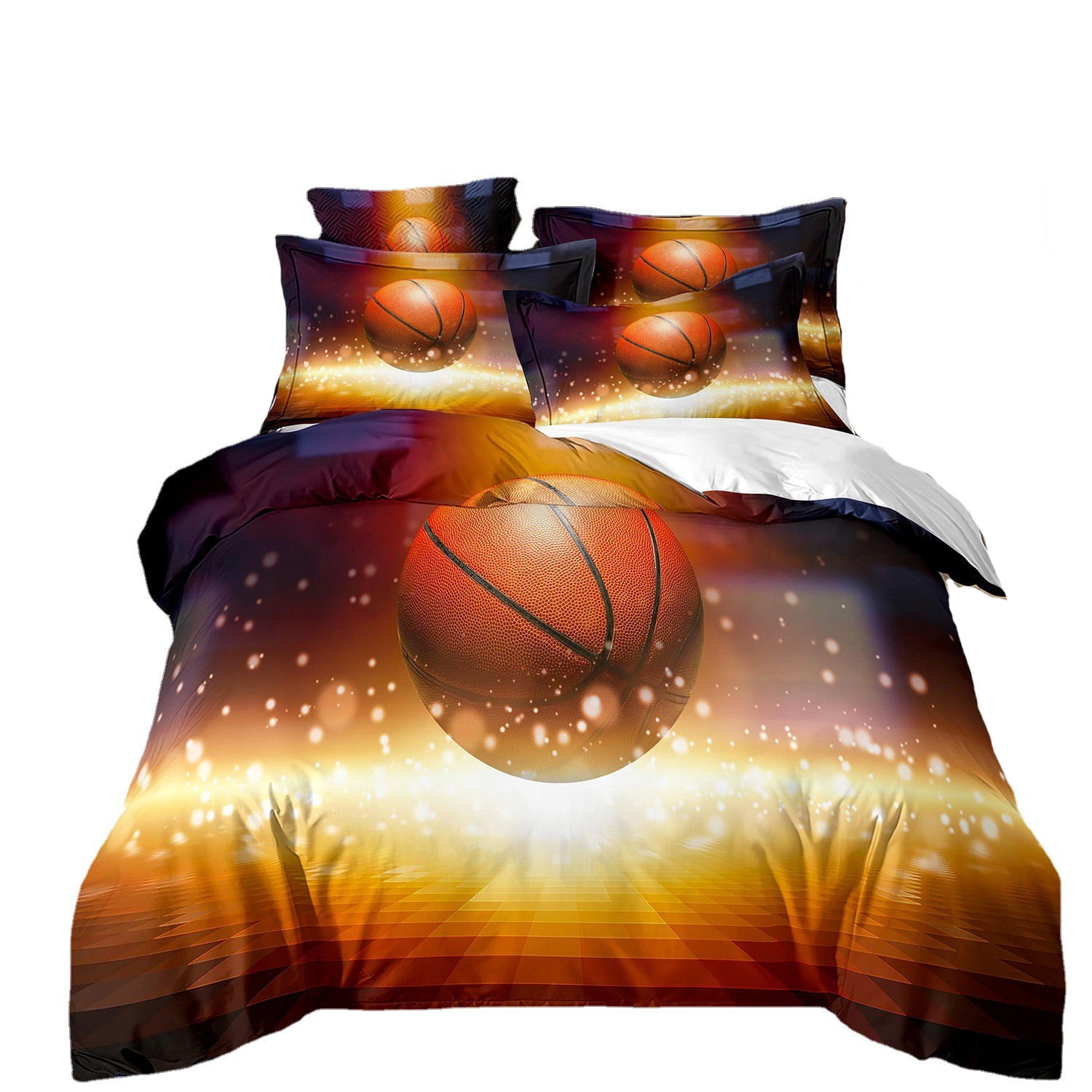 ChliEarime Heicatte Superior Slam Dunk Print Comforter Cover Set for ...