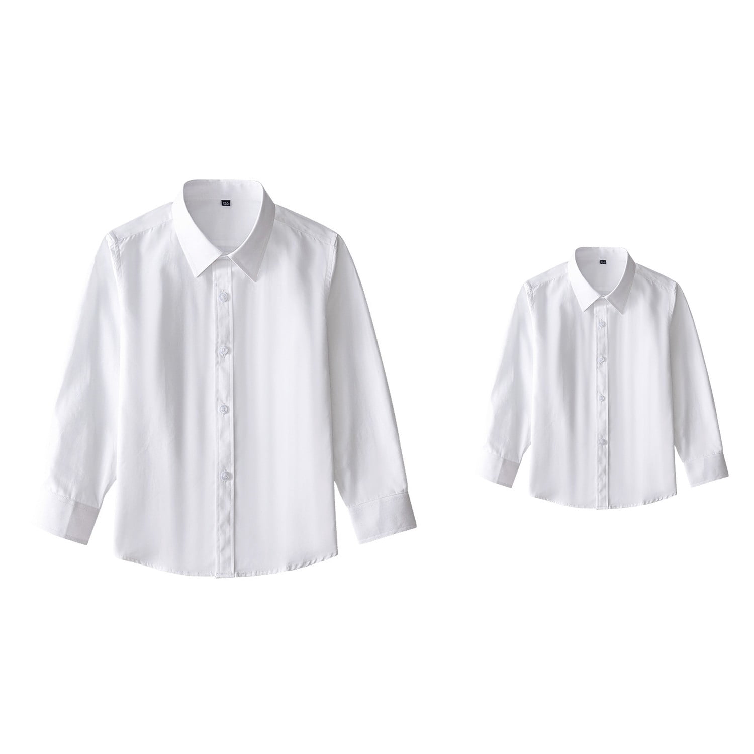 Chlidren Kids Baby Girls Boys Button Shirts Tops White Blouse Formal ...