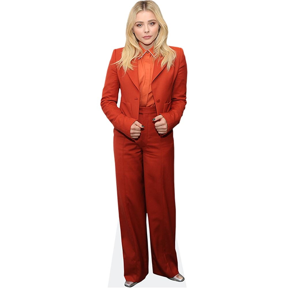 Chloë Grace Moretz (Red Suit) Mini Cardboard Cutout Standee - Walmart.com