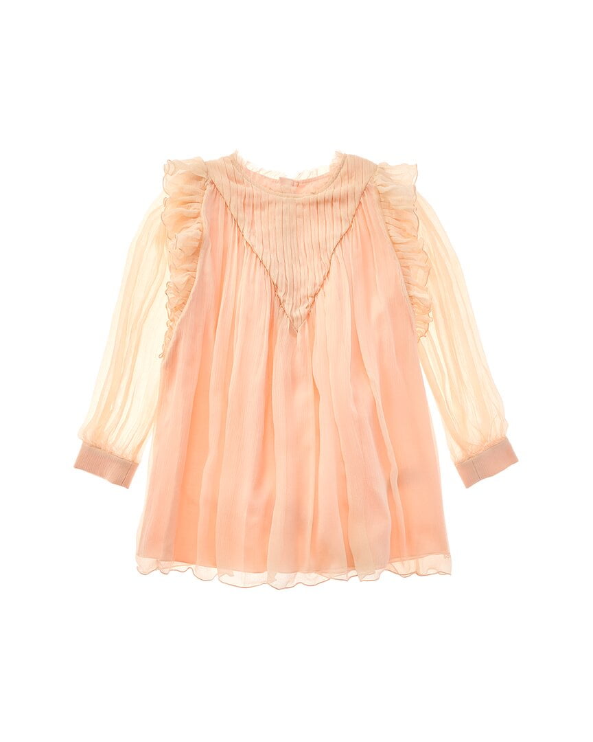 Chloé girls Silk Dress, 08A, Pink - Walmart.com
