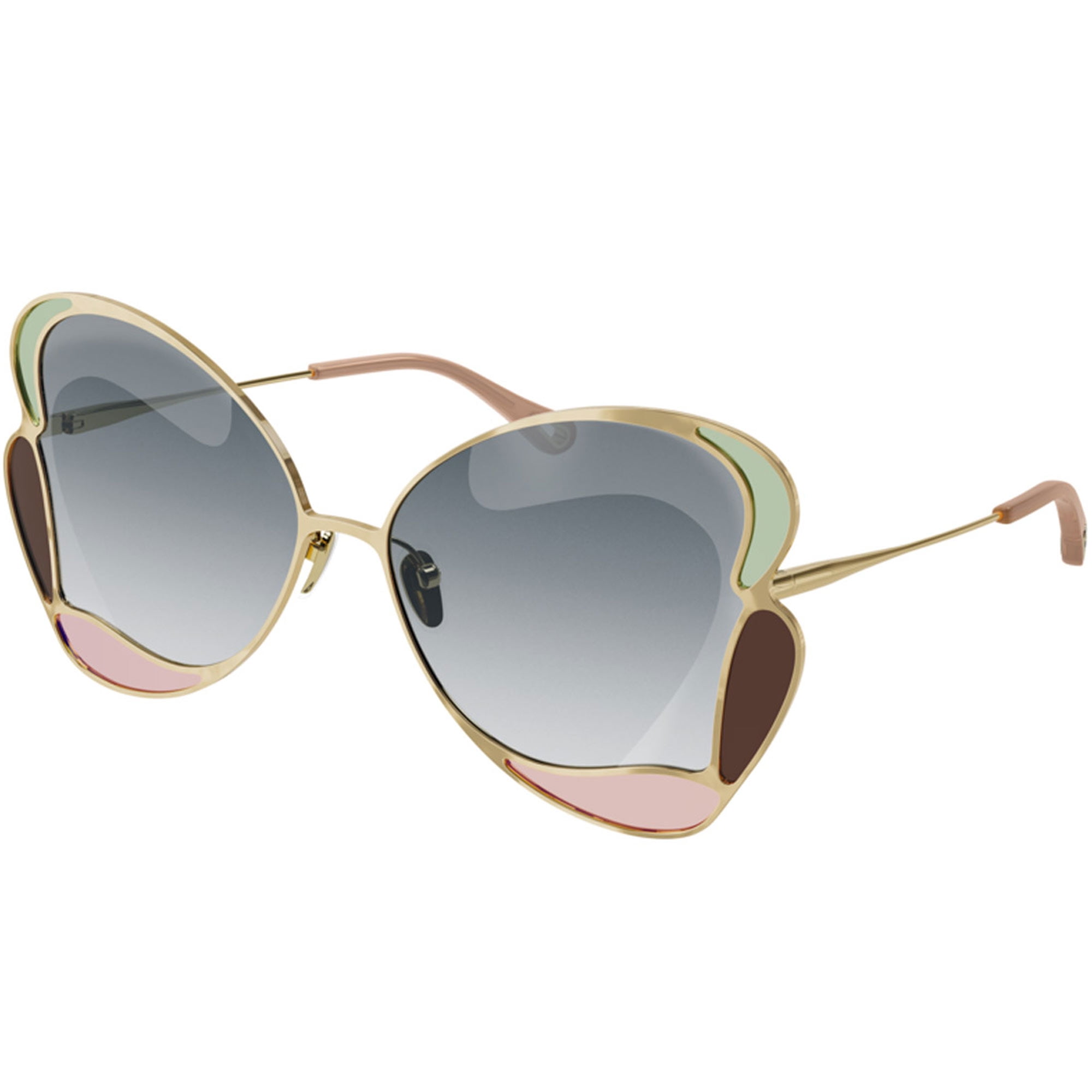 Chloe CH0048S-30011230002 Women's Grey Gradient Lens Sunglasses ...