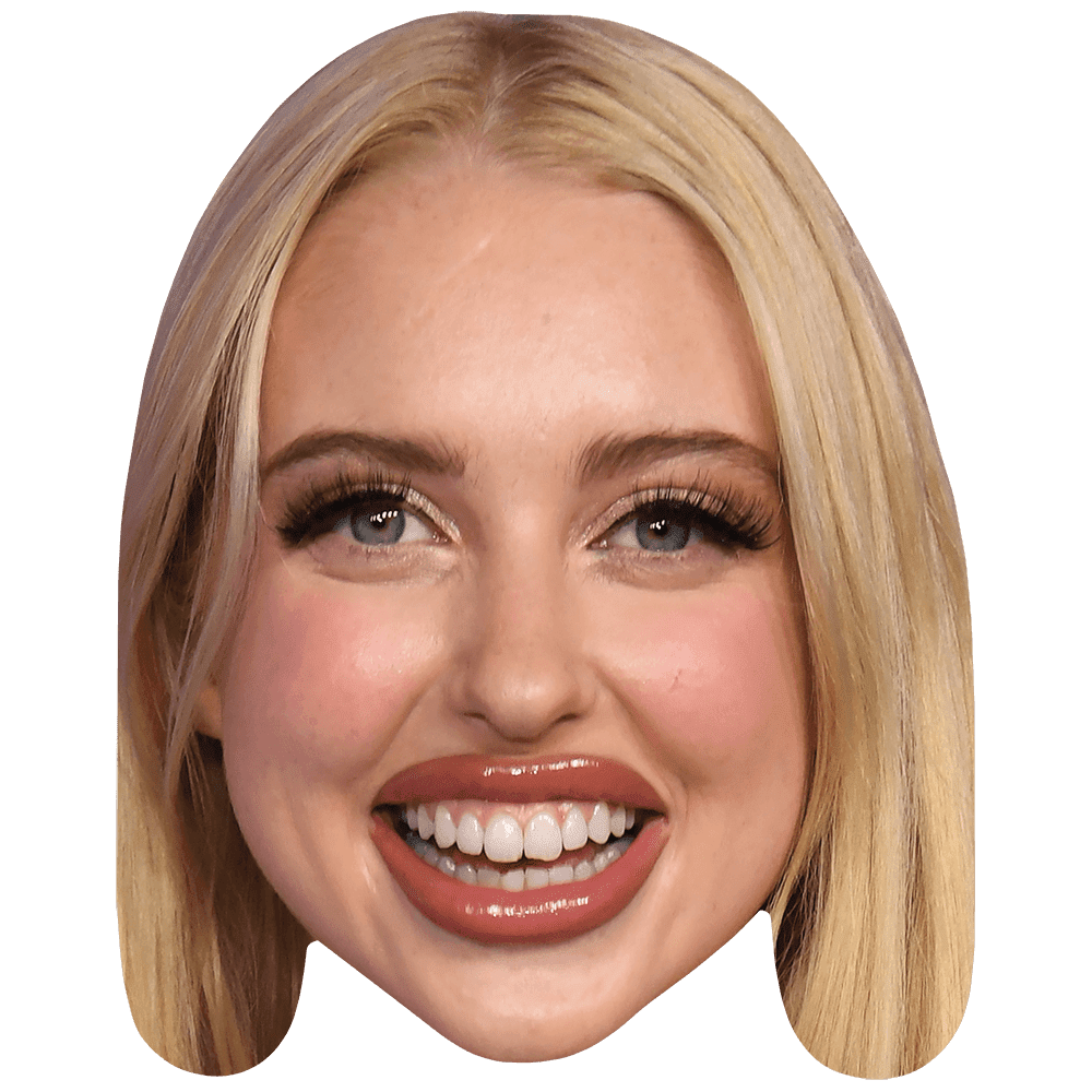 Chloe Cherry (Smile) Celebrity Mask, Flat Card Face, Fancy Dress Mask ...