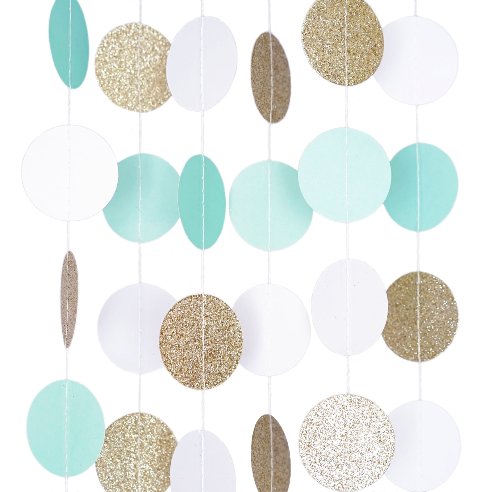 Chloe Elizabeth Circle Dots Paper Party Garland Streamer Backdrop (10 ...
