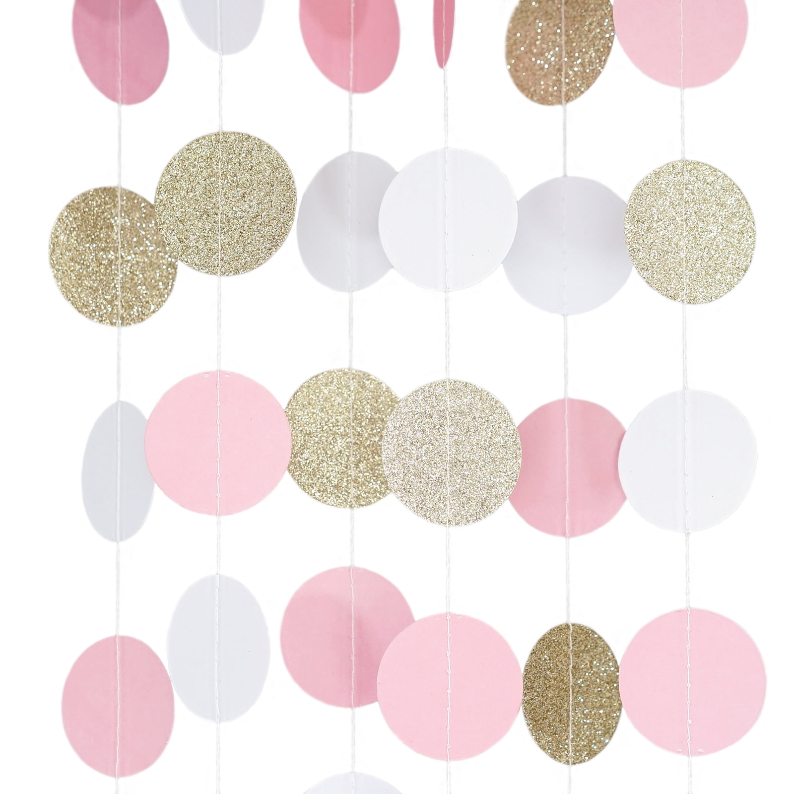 Chloe Elizabeth Circle Dots Paper Party Garland Streamer Backdrop (10 ...