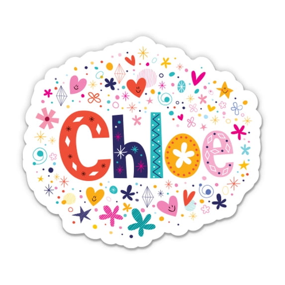 Chloe Girl Name Cute Kid Lunchbox - 8" Vinyl Sticker - For Car Laptop I ...