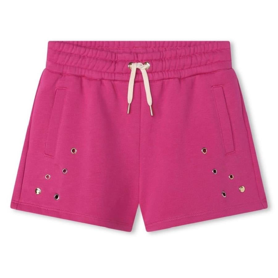 Chloe Girls Organic Cotton Eyelet-Detailed Shorts, Size 8Y - Walmart.com