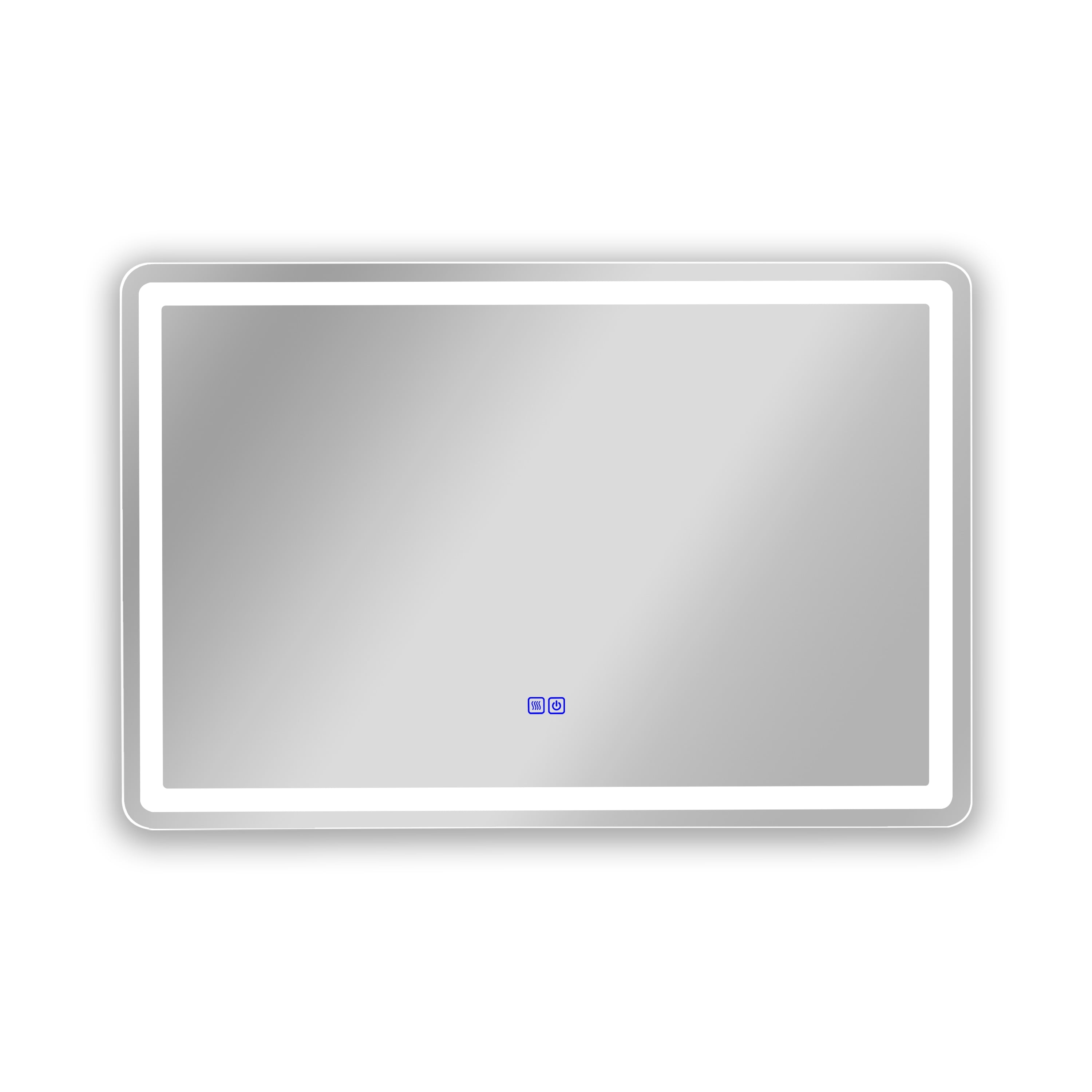 Chloe Lighting Frameless Back Lit LED Mirror - Silver - Walmart.com
