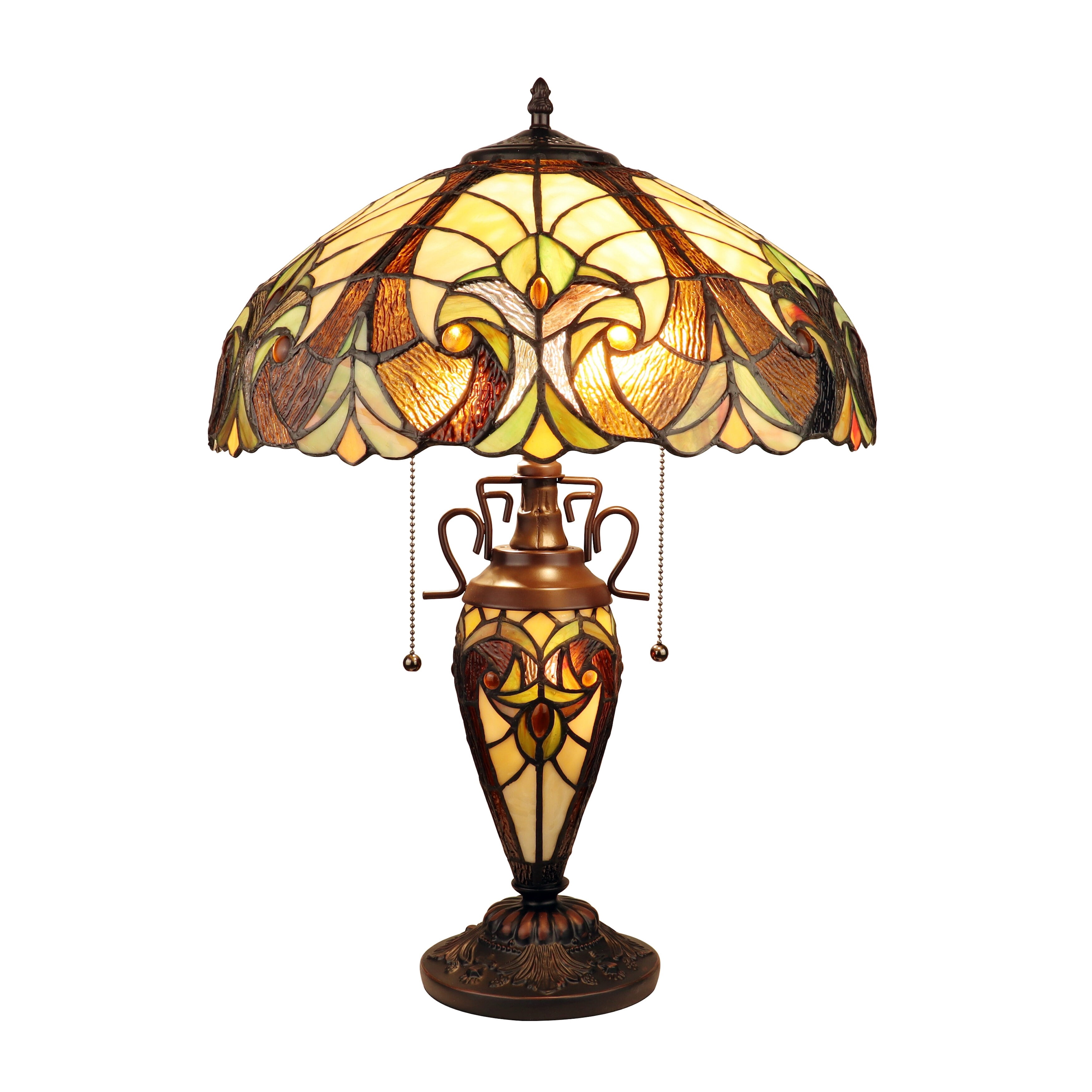 Chloe Lighting Tiffany Style Victorian Design 2+1-light Antique Dark ...