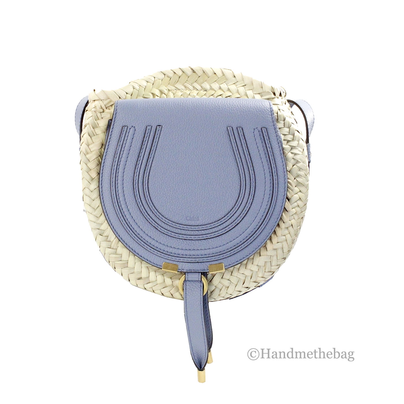 Chloe Marcie Medium Woven Raffia Leather Shoulder Crossbody - Walmart.com