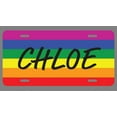 Chloe Name Pride Flag Style License Plate Tag Vanity Novelty Metal | UV ...