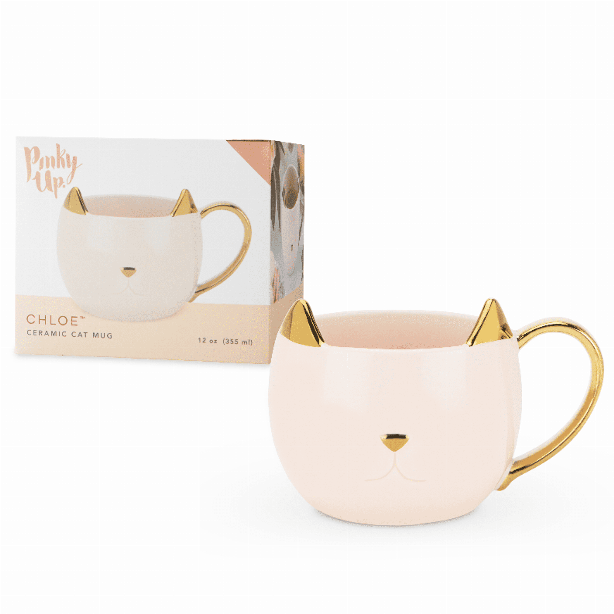 Chloe Pink Cat Mug[ Pink ] - Walmart.com