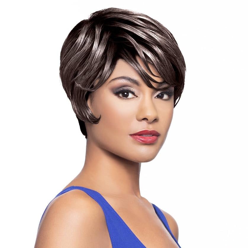 Chloe Wig Color 3T280 - Foxy Silver Wigs Short Boy Cut Straight Wispy ...