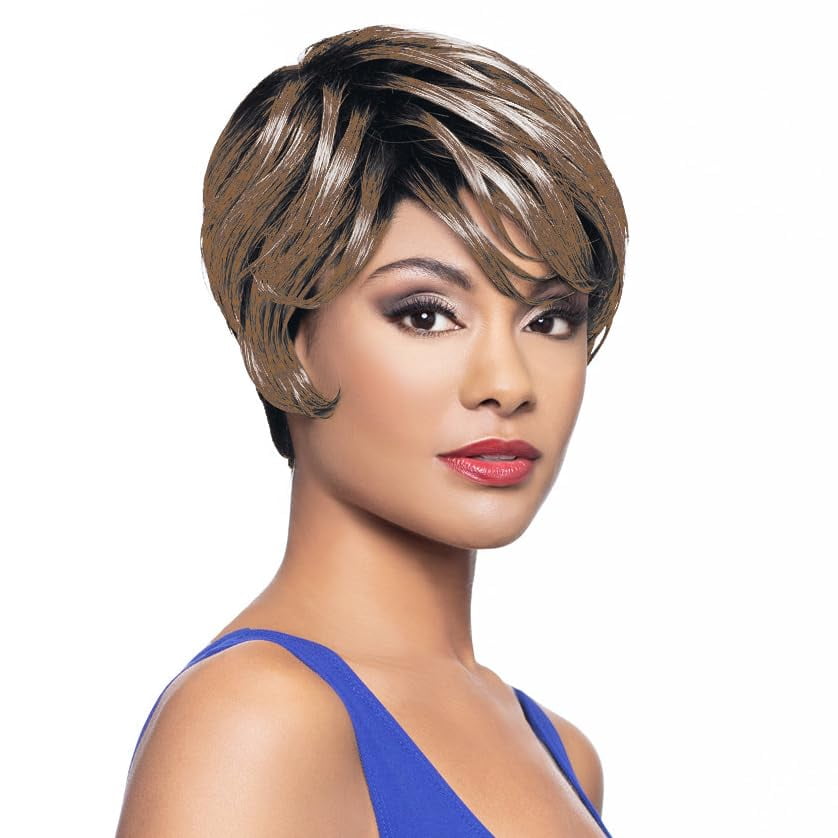 Chloe Wig Color F1B30 - Foxy Silver Wigs Short Boy Cut Straight Wispy ...