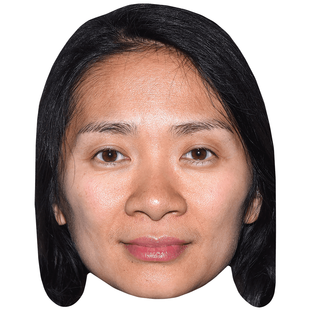 Chloe Zhao (Black Hair) Celebrity Mask, Flat Card Face, Fancy Dress ...