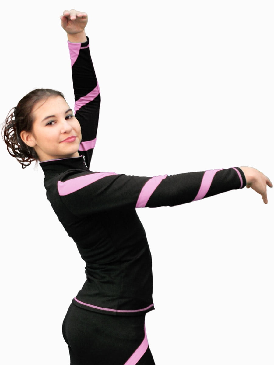 ChloeNoel Pink Spiral Jacket w/ Pink Zipper - Walmart.com