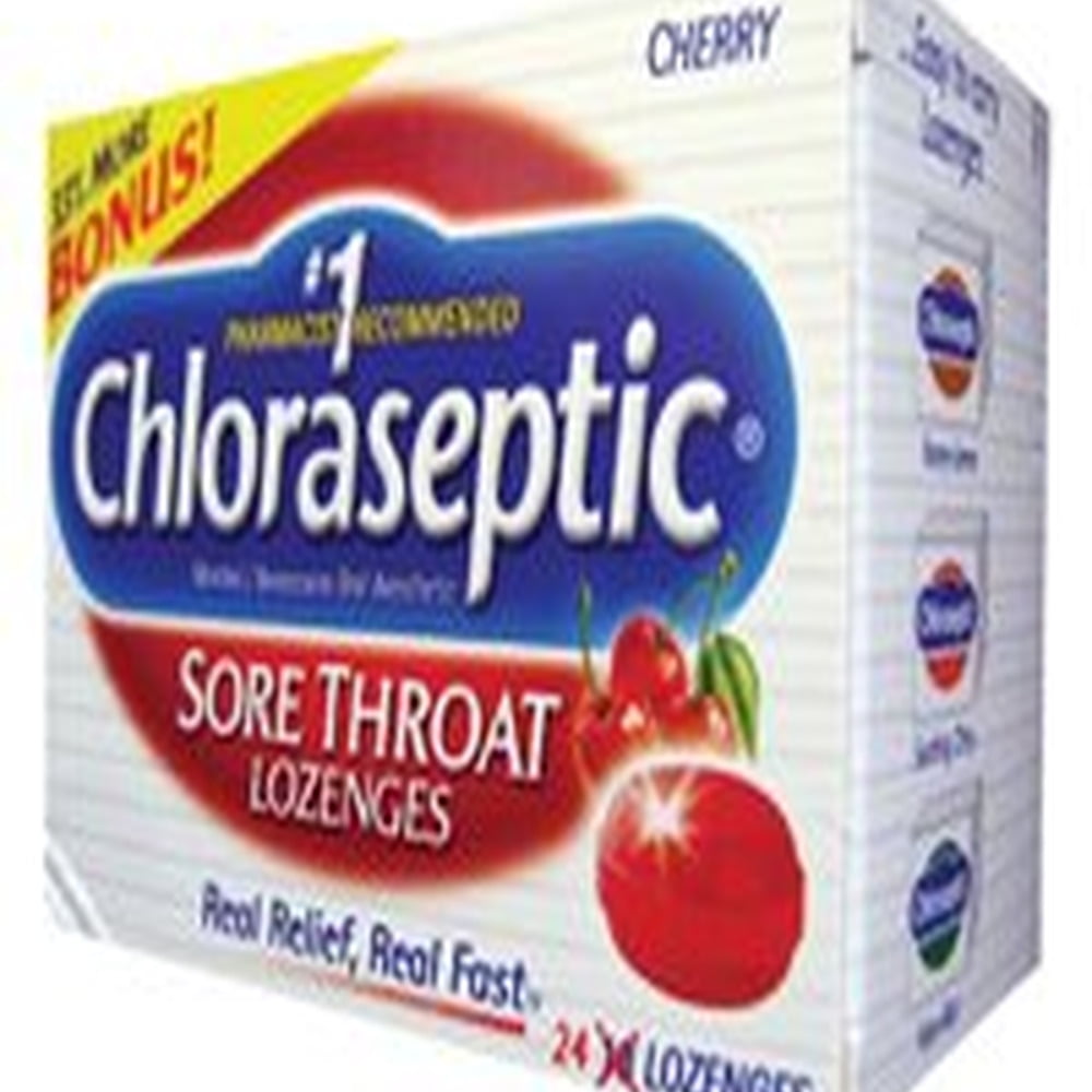 Chloraseptic Sore Throat Lozenges Cherry (Pack of 4) - Walmart.com