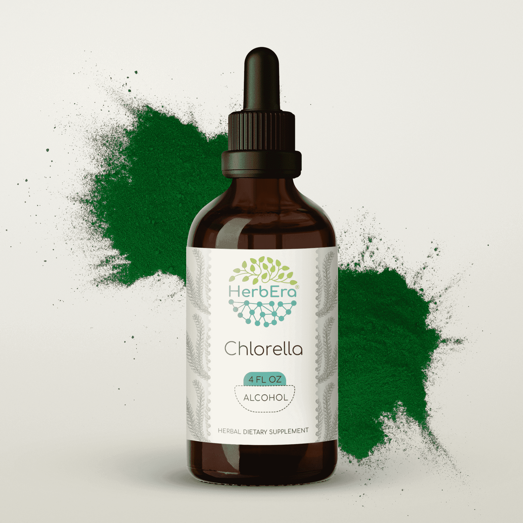 HerbEra Chlorella Tincture, Herbal Dietary Supplement for Detox and ...