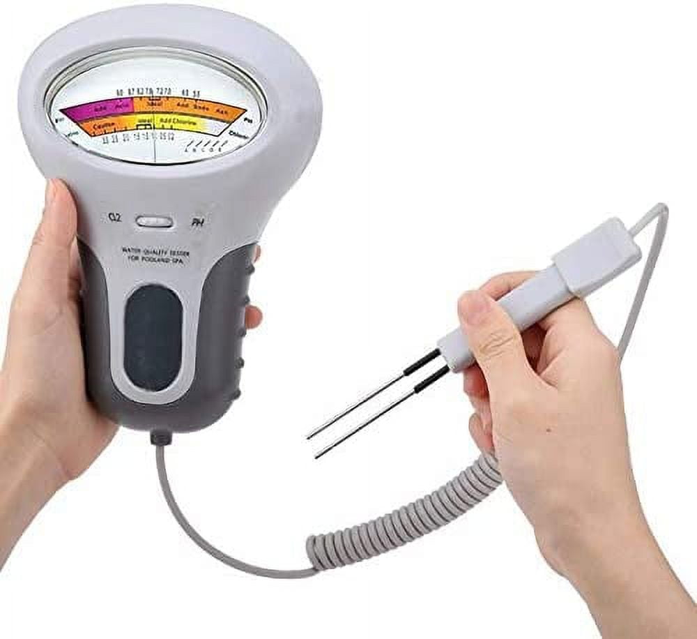 Chlorine Ph Meter Pool Tester, Ph/Cl2 Chlorine Tester Cl2 Level Meter ...