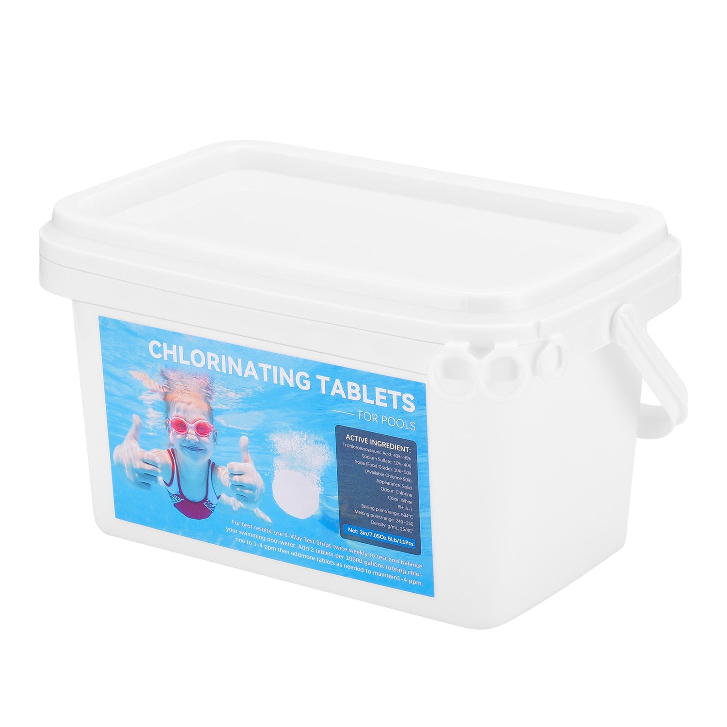 Chlorine Tablets for Swimming Pool,3" Pool Supplies,Individually ...