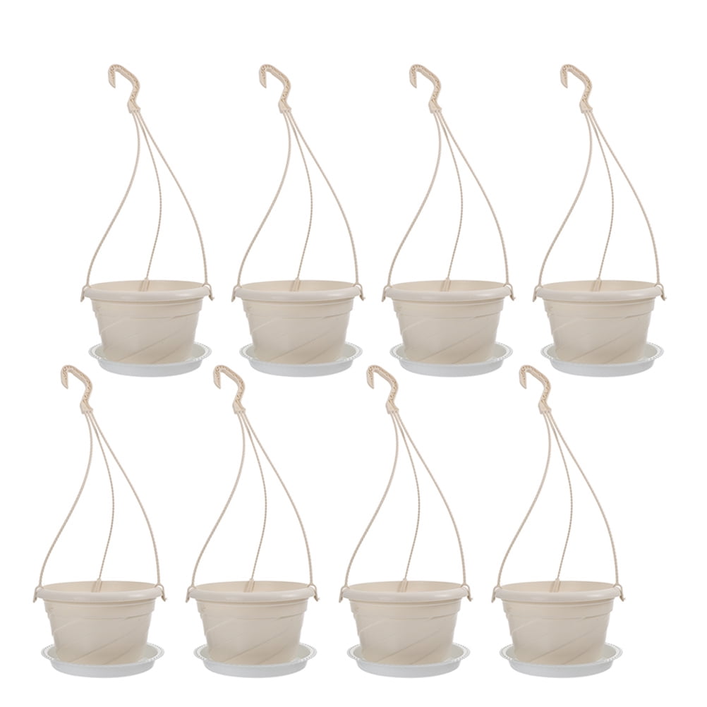 Chlorophytum Flower Pot Outdoor Suspended Flowerpot 8 Sets Round ...