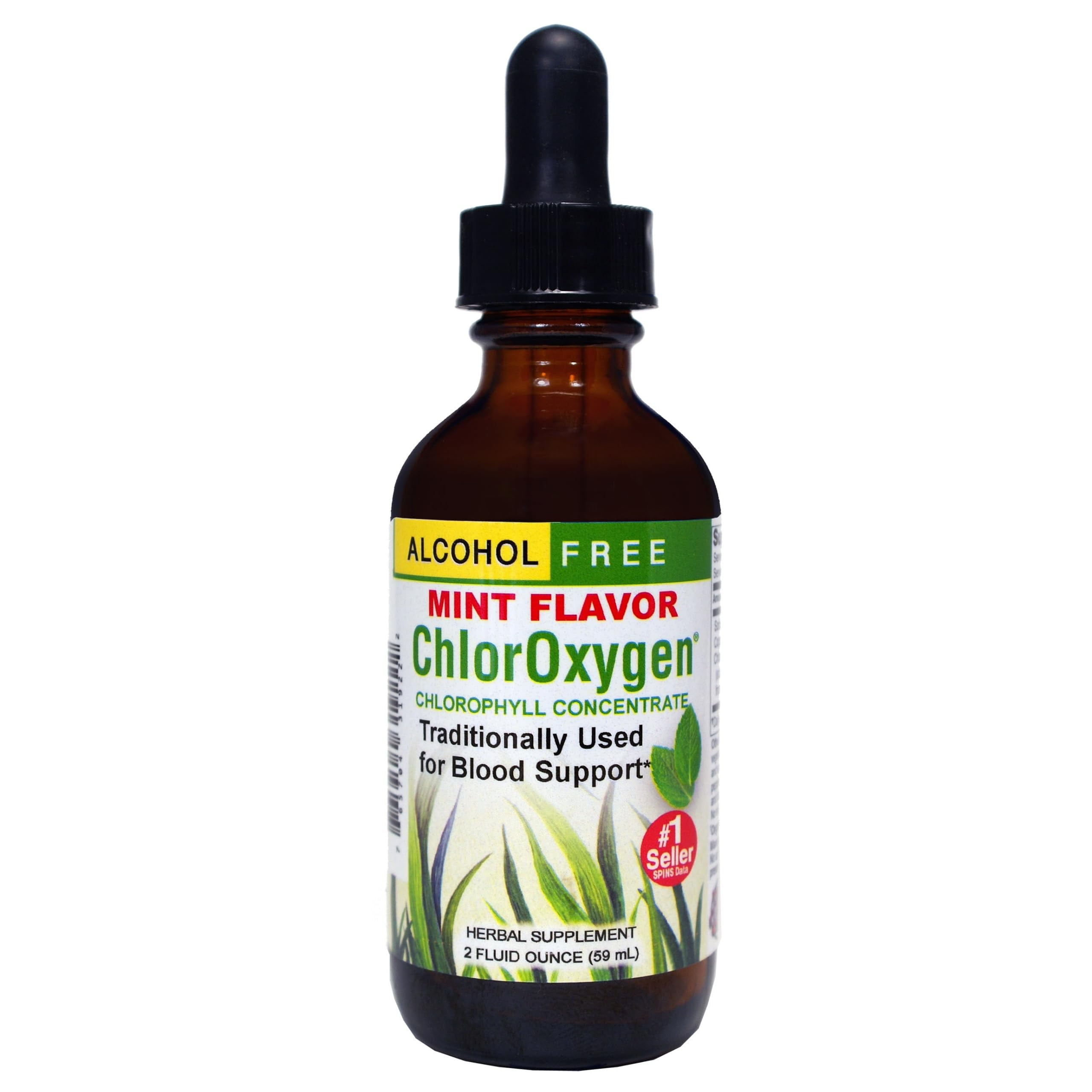 Chloroxygen Mint Chlorophyll Concentrate 2-Ounce Bottle - Walmart.com