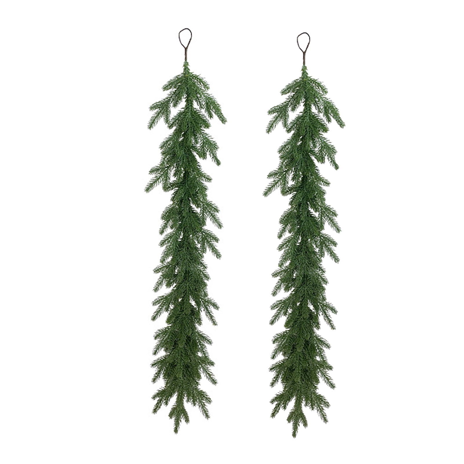 Chmadoxn 4 Ft Real Touch Garland, Christmas Decorations, Natural Droopy ...