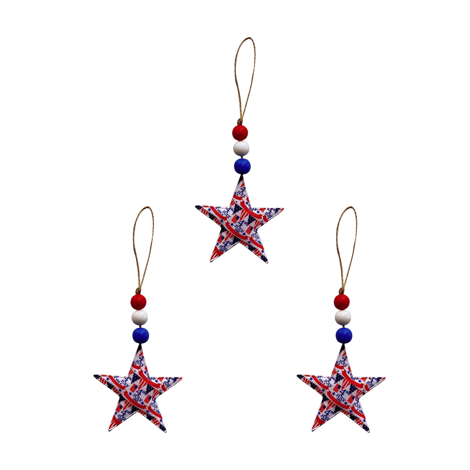 Chmadoxn 4th of July Hanging Sign Decorations Patriotic Five-Pointed ...