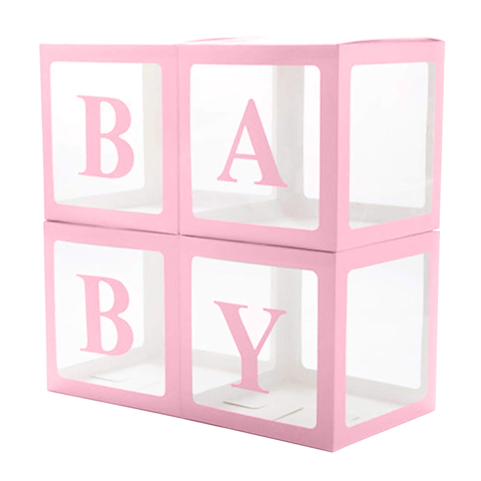 Chmadoxn Balloon Box Decorations (4 Boxes) with Stick Letters for ...