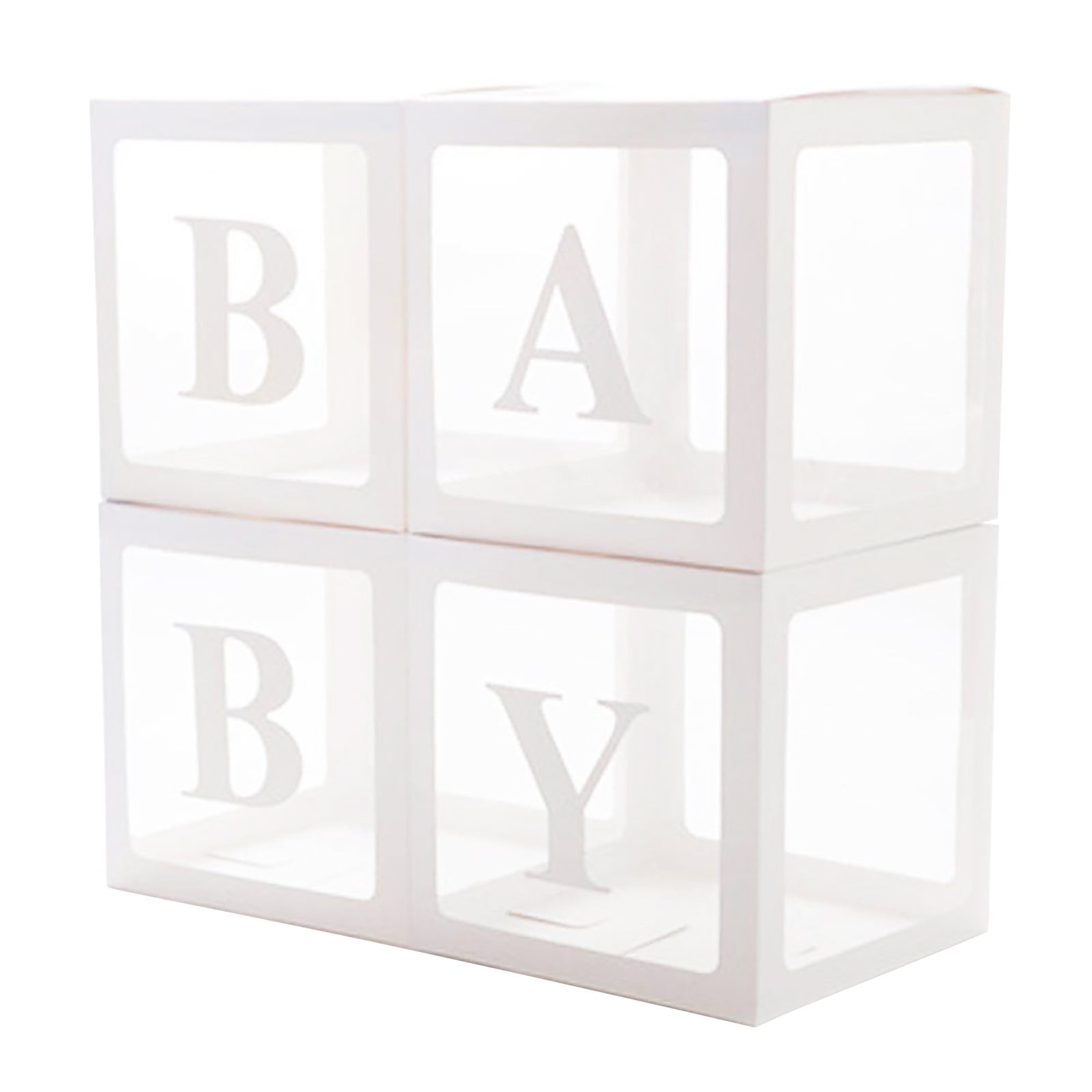 Chmadoxn Balloon Box Decorations (4 Boxes) with Stick Letters for ...