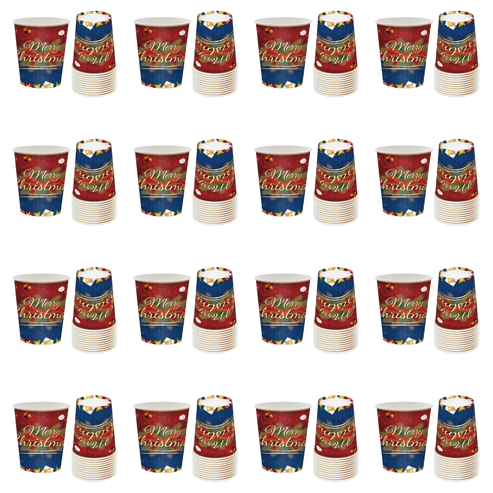 Chmadoxn Christmas Dinnerware Set, Party Supplies, Disposable Tableware ...