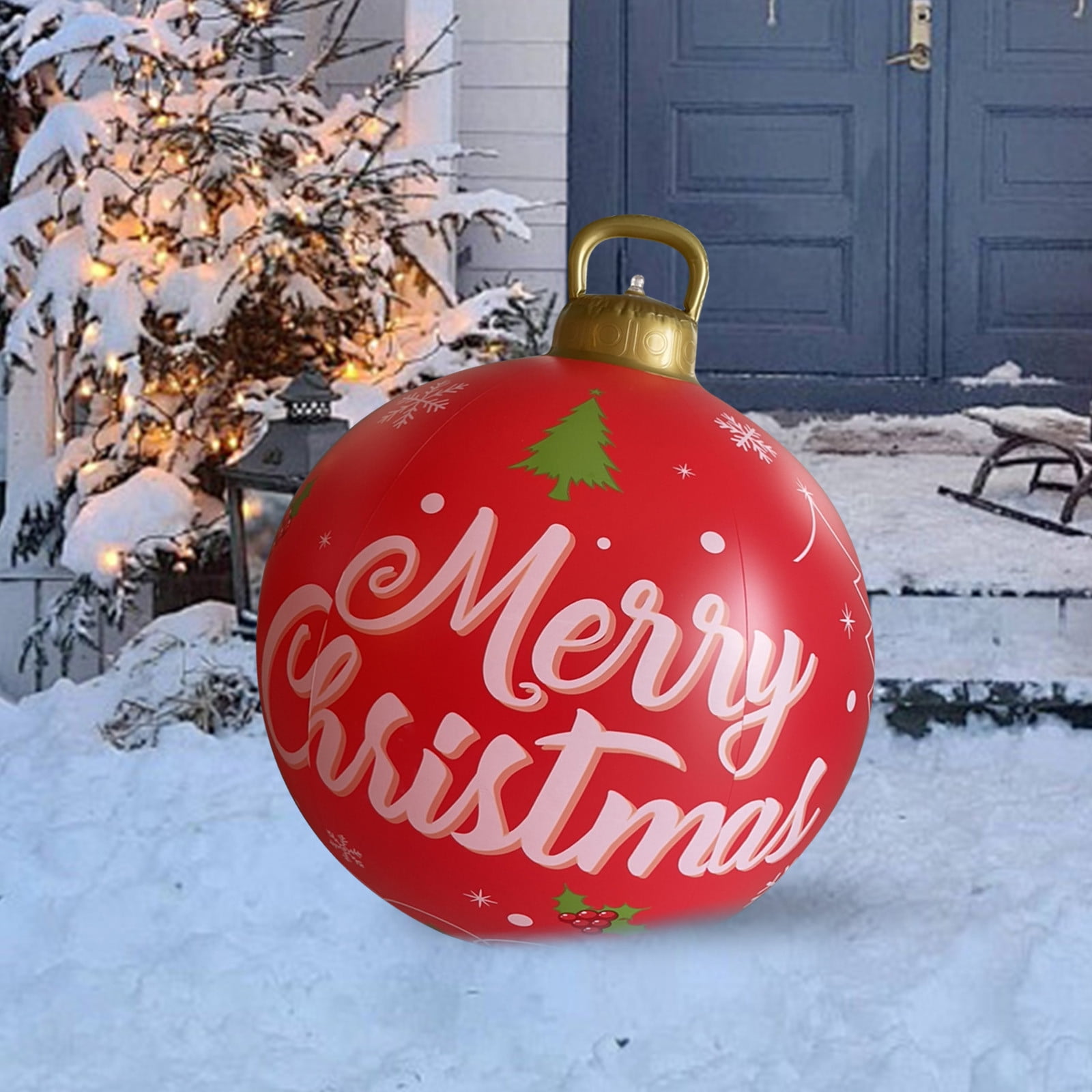 Chmadoxn Christmas Inflatable Balls Yard Decorations, 24 Inch Giant PVC ...