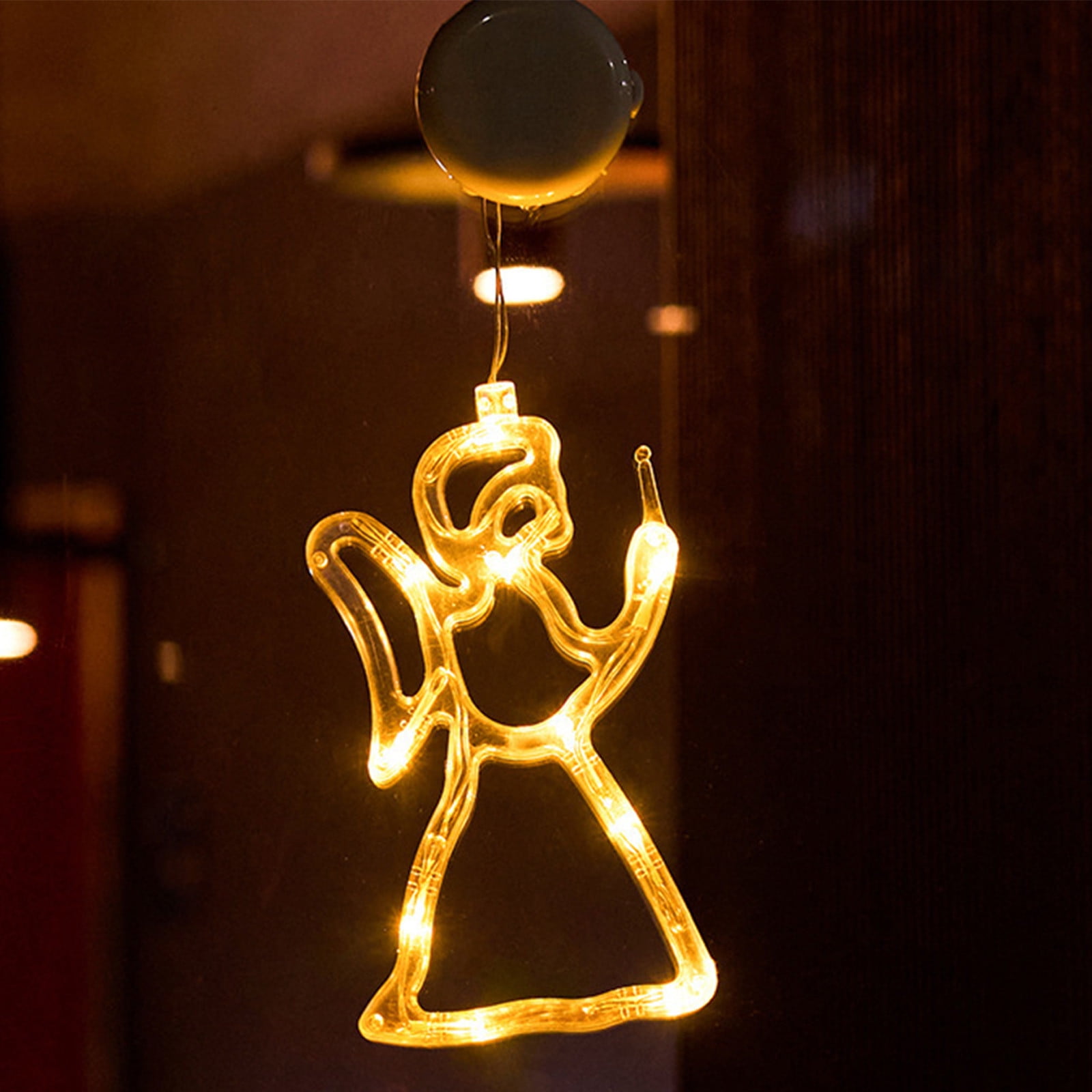 Chmadoxn Christmas Lights, LED Christmas Window Lights, Silhouette ...