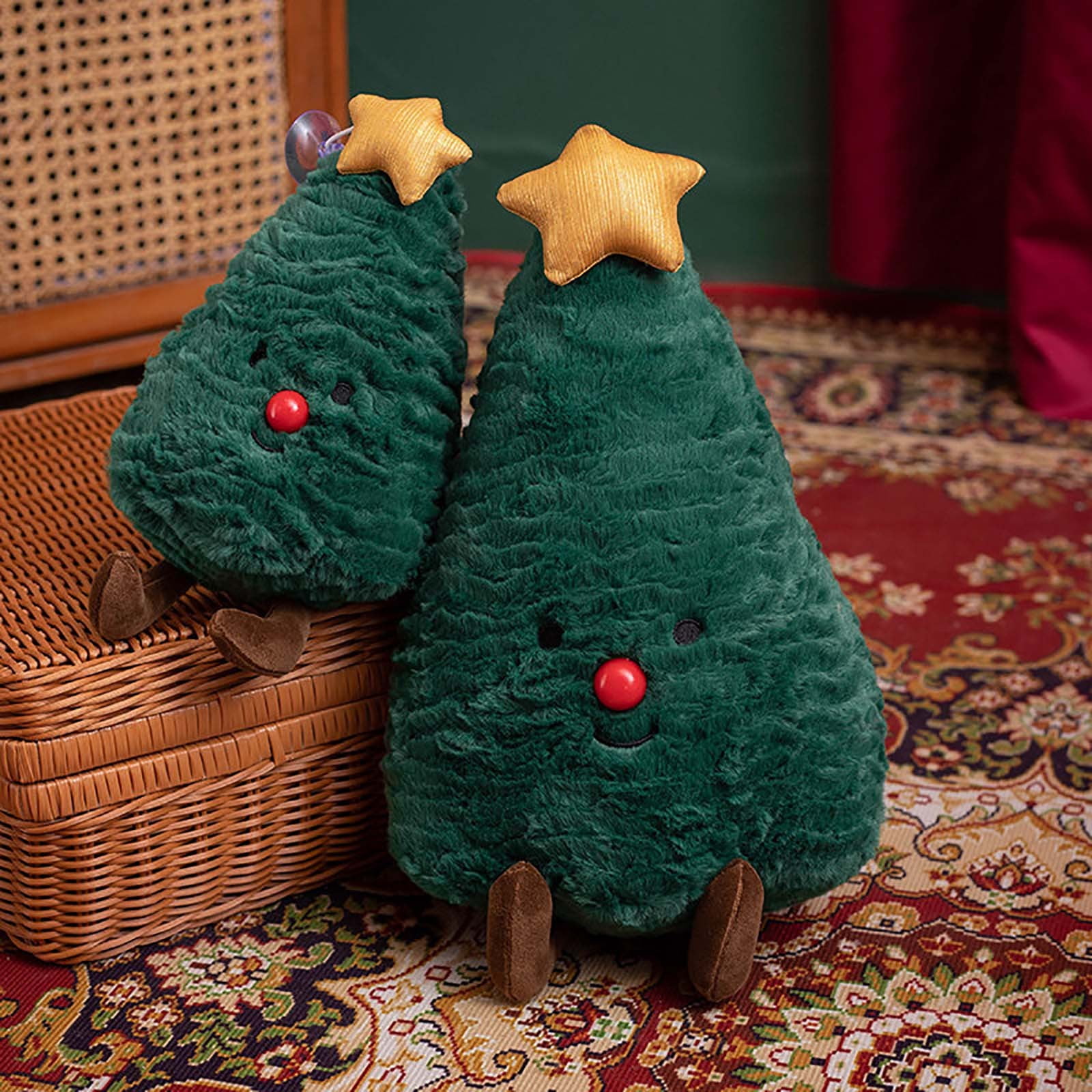Chmadoxn Christmas Tree Pillow, Cute Tree Shaped Hugging Pillow ...