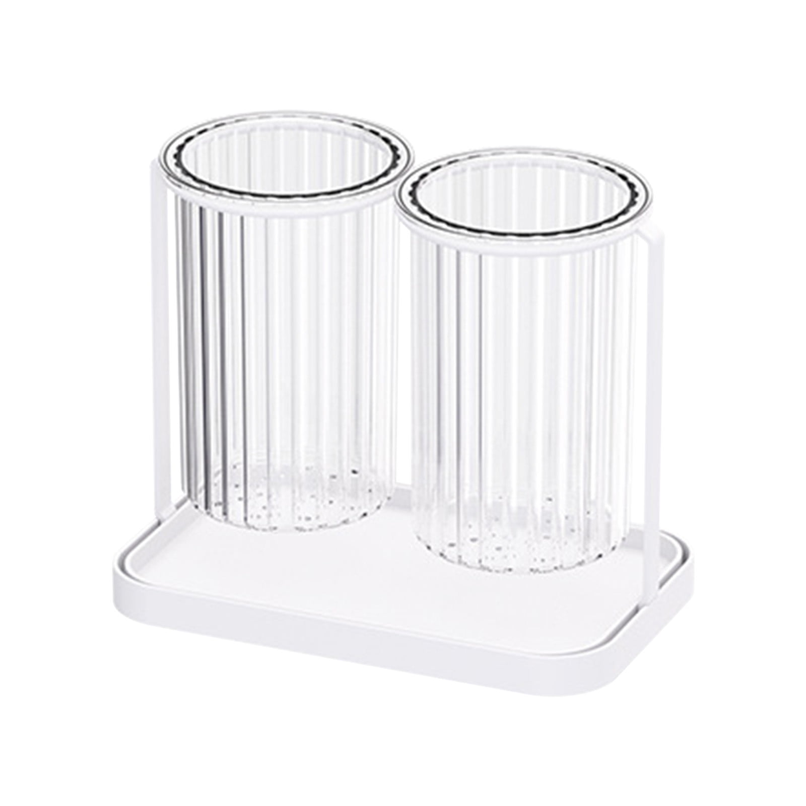 Chmadoxn Double Barrel Chopsticks Cage Plastic Cutlery Container ...