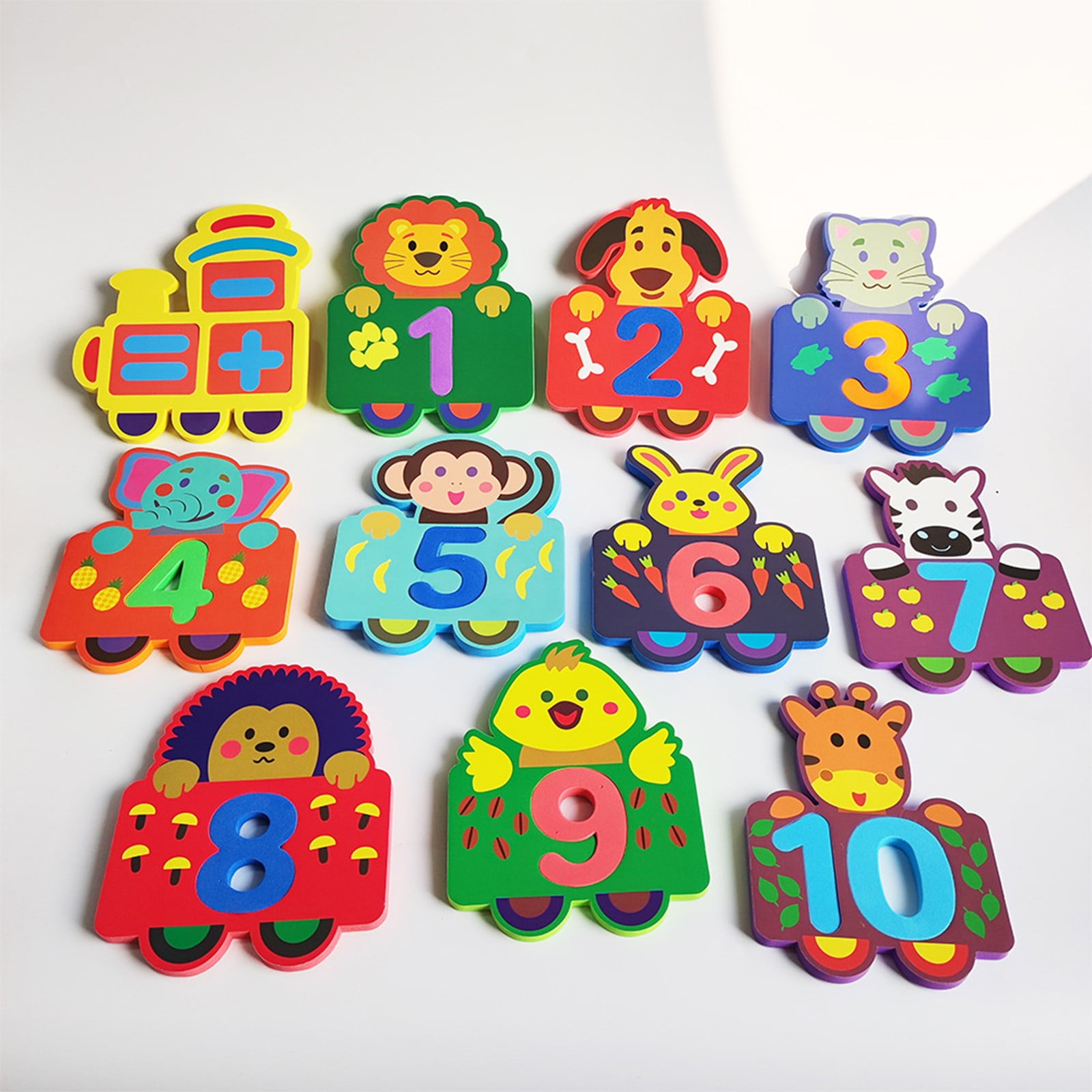 Chmadoxn EVA Foam Number Puzzle Bath Toys for Kids - Waterproof ...