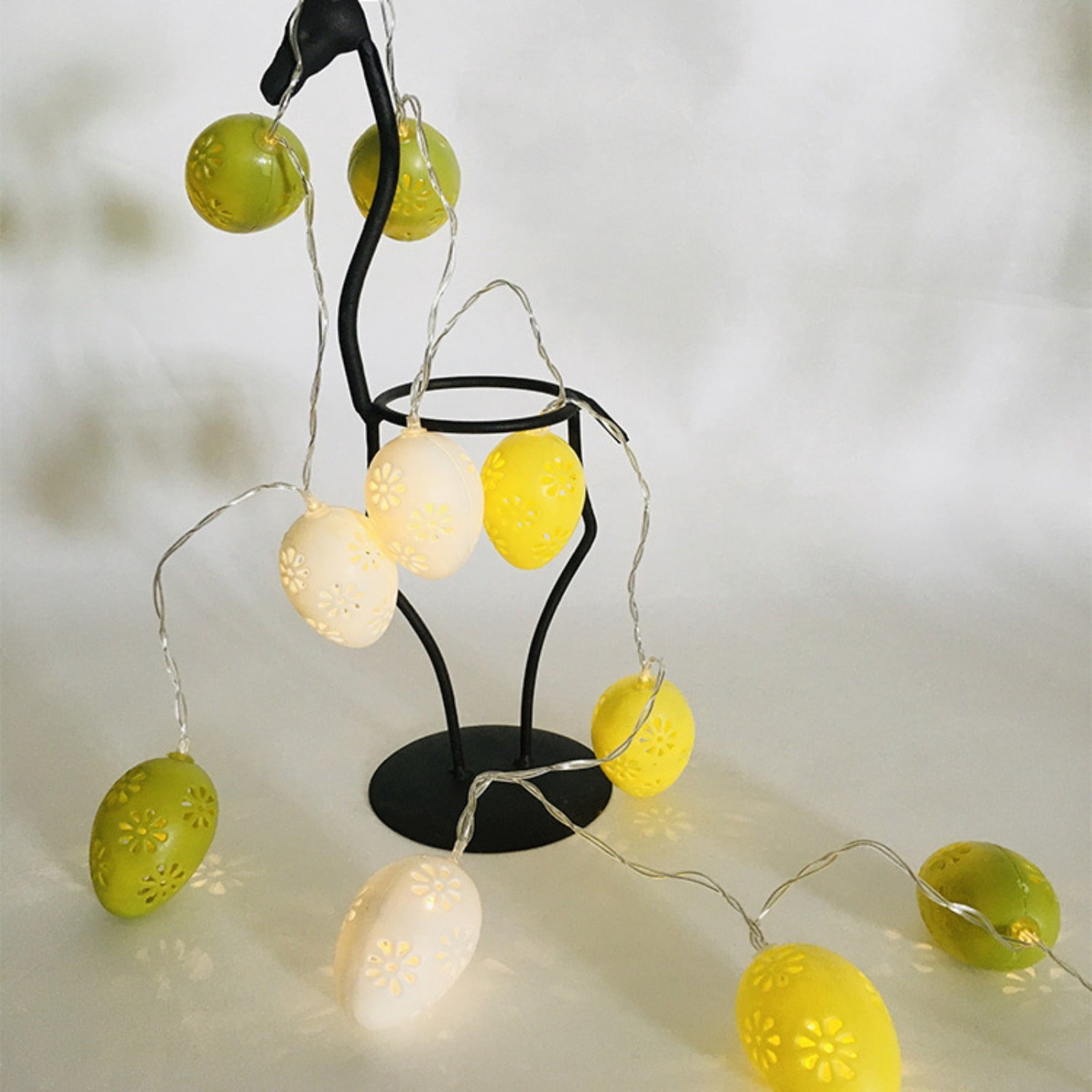 Chmadoxn Easter Egg Decorations, Easter Pastel Lights, Easter Themed ...