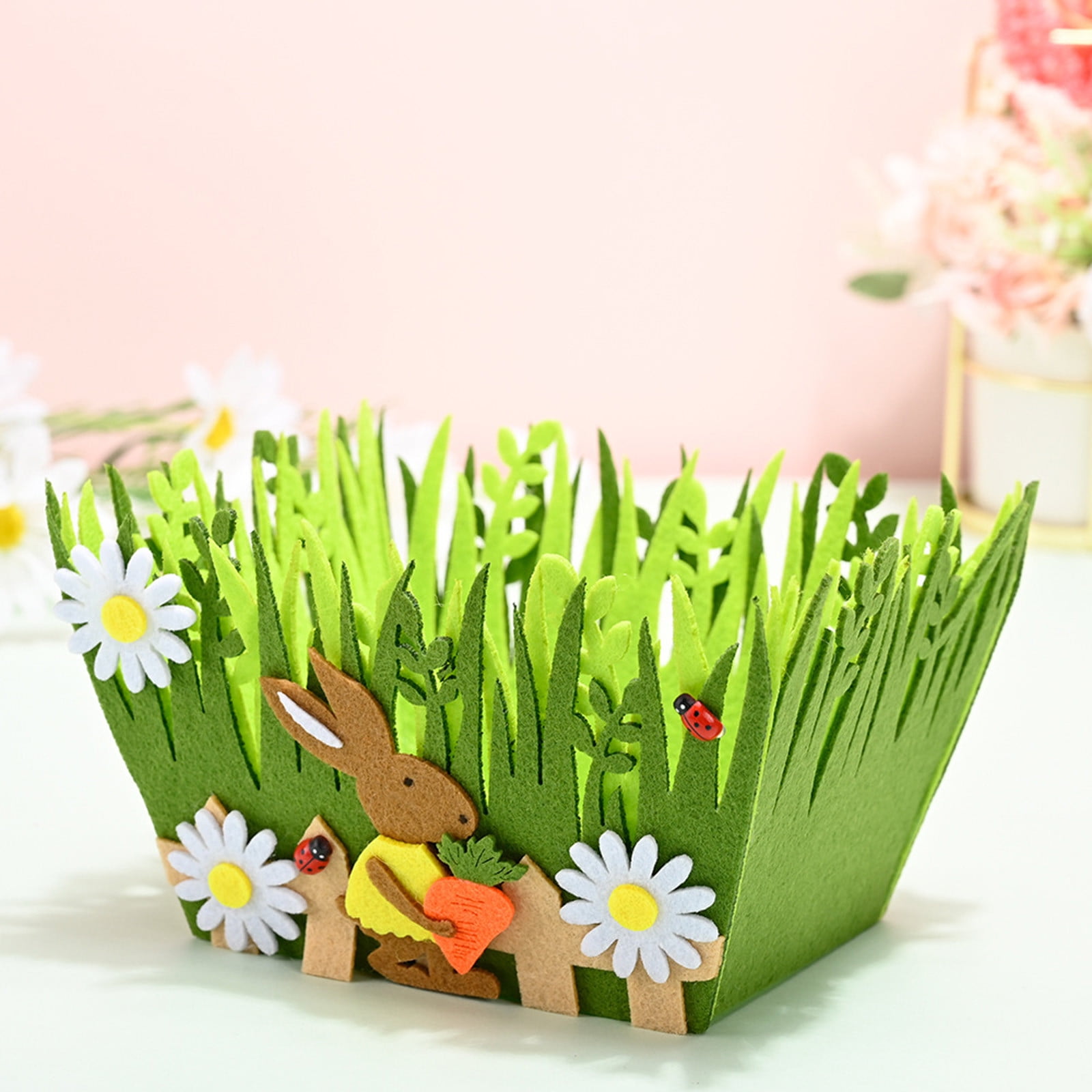 Chmadoxn Easter Gift Bags, Reusable Easter Basket for Kids Non-woven ...