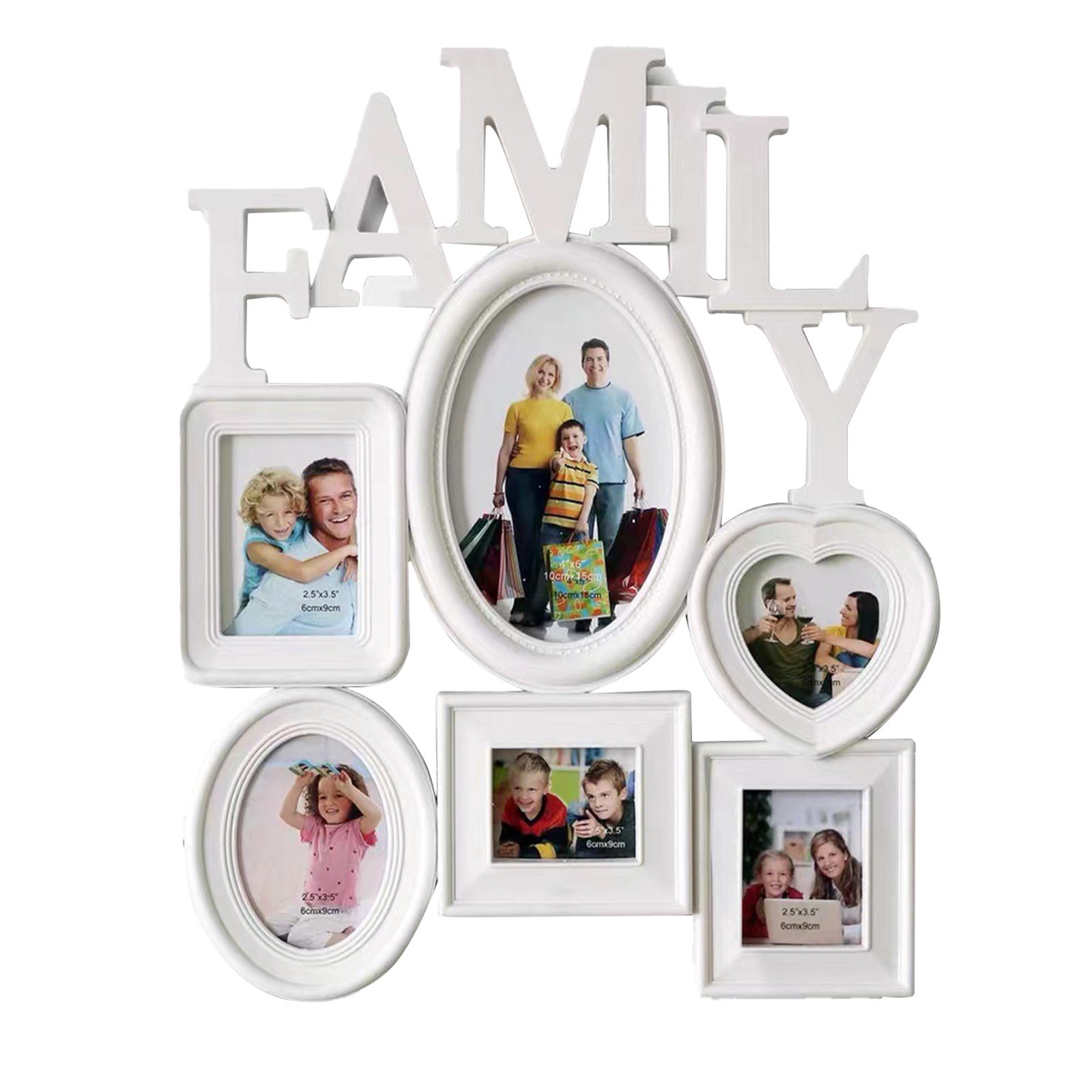 Chmadoxn Family Combo Photo Frame - PVC Family Combo Wall Mounted Photo ...