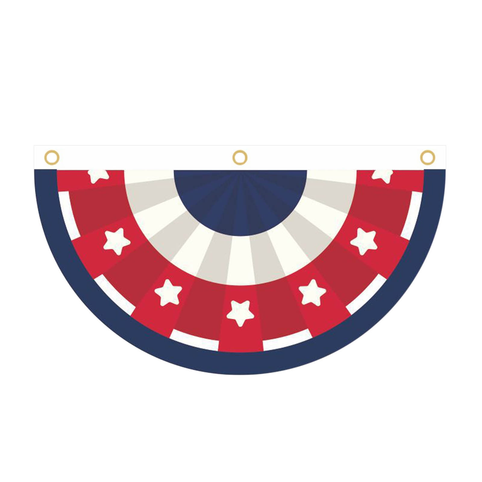 Chmadoxn Fourth of July Decorations American Flag Patriotic Half Fan ...