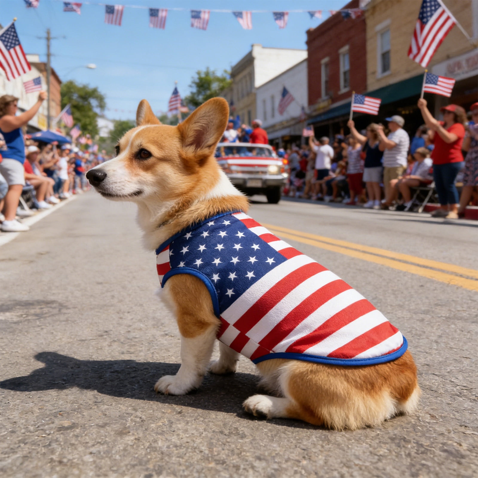 Chmadoxn Independence Day Pet Vest for Dogs and Cats, 4th of July Star ...