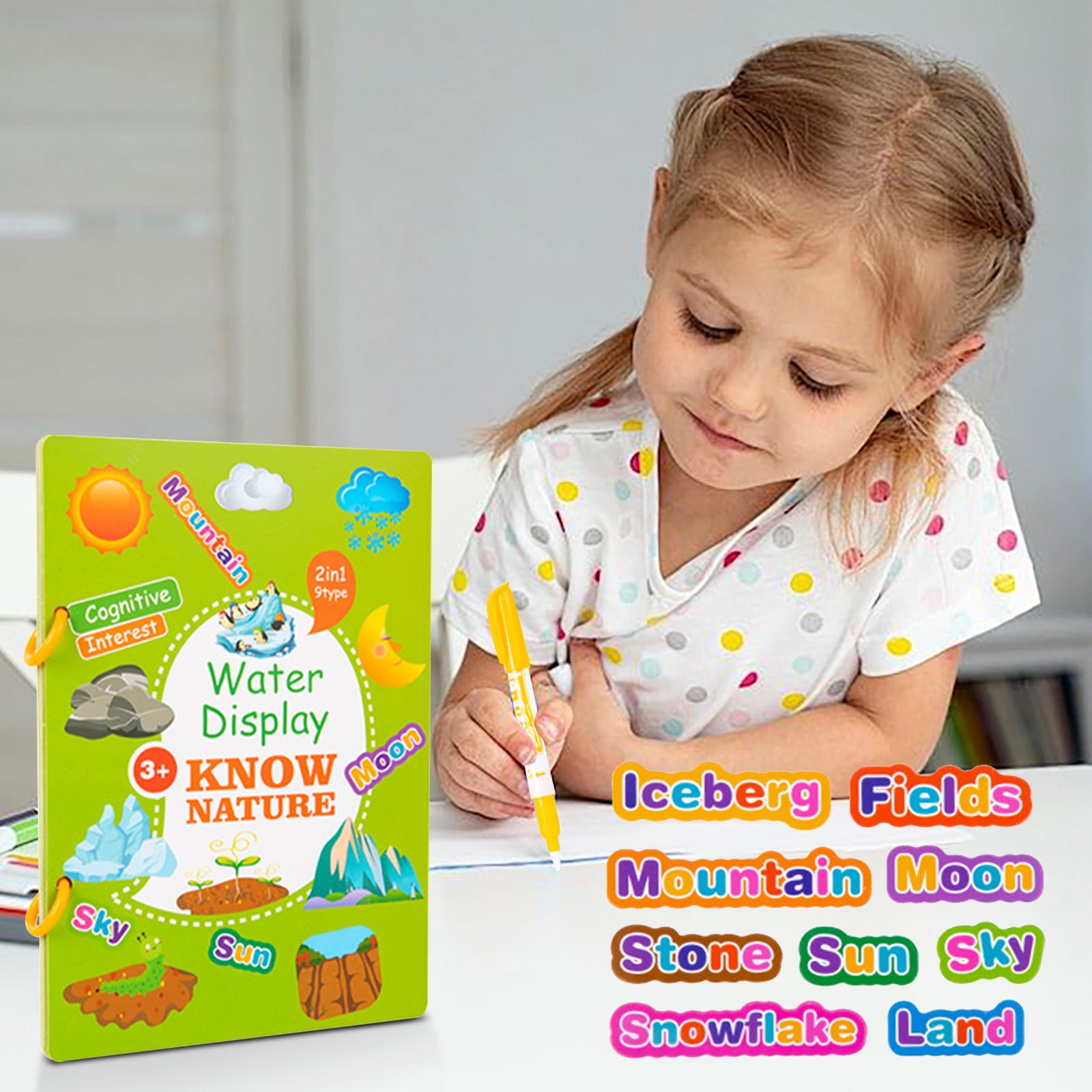 Chmadoxn Kids Reusable Water Drawing Book – Mess-Free Doodle Art ...