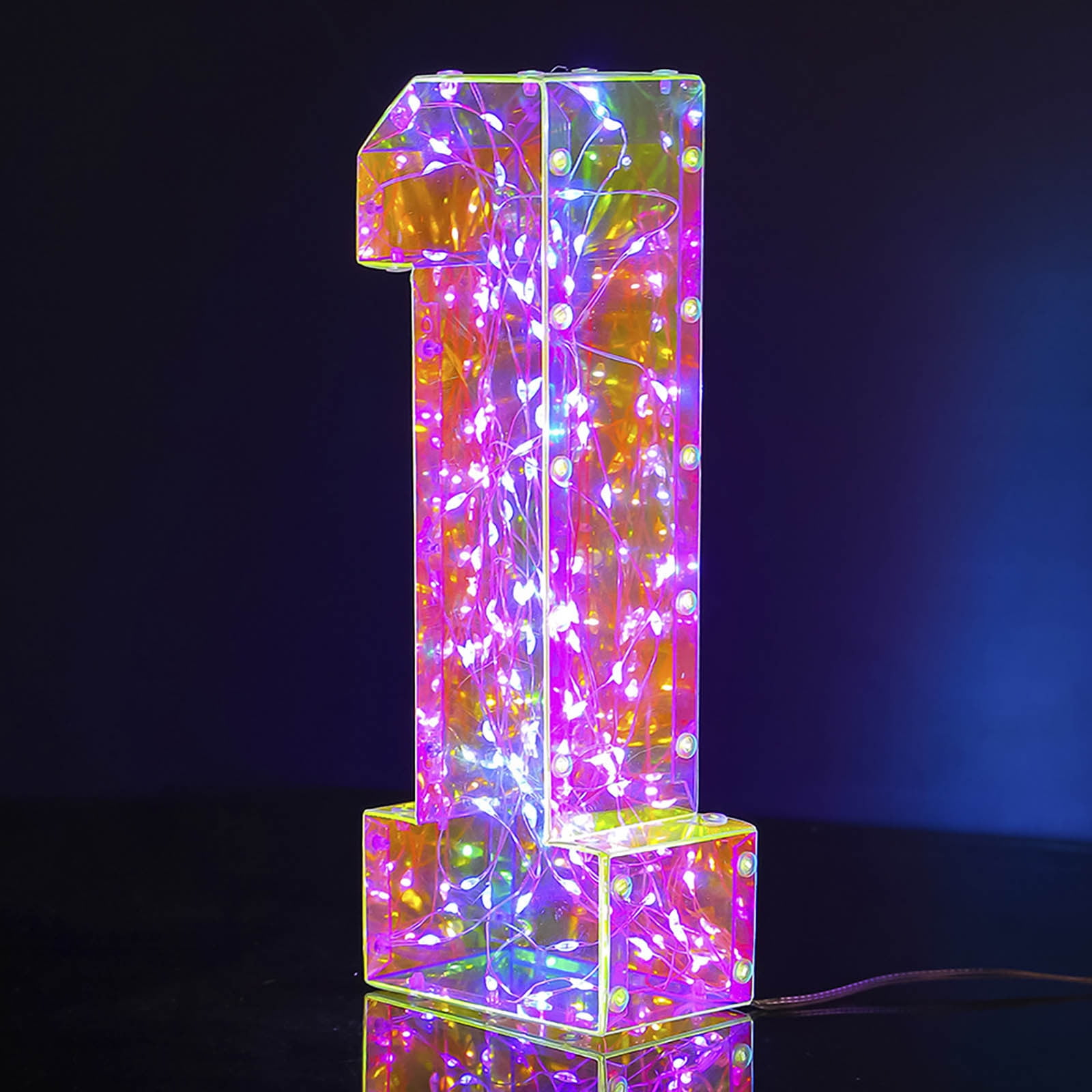 Chmadoxn LED Numbers Lights, Glitter Numbers, Valentine's Decorations ...