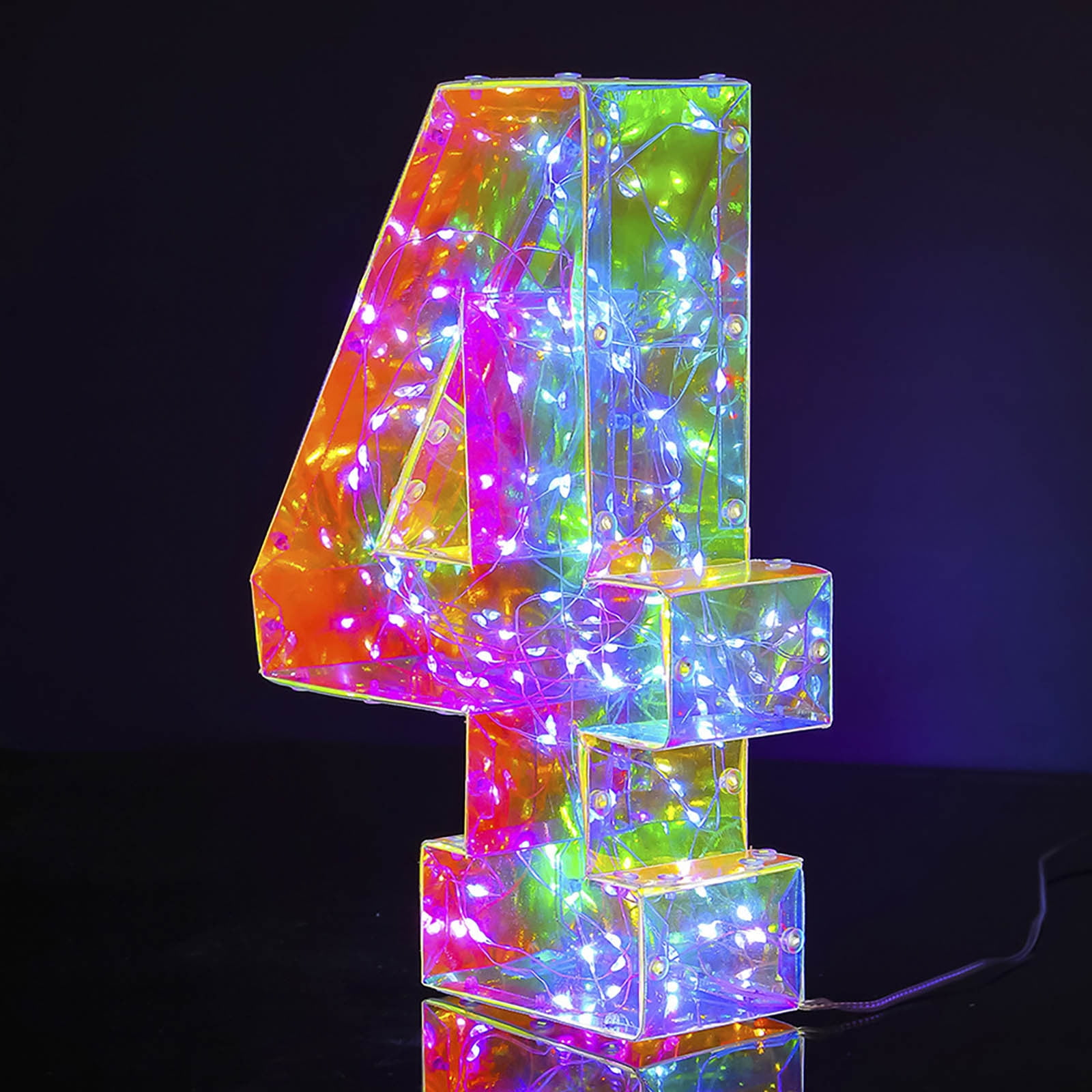 Chmadoxn LED Numbers Lights, Glitter Numbers, Valentine's Decorations ...