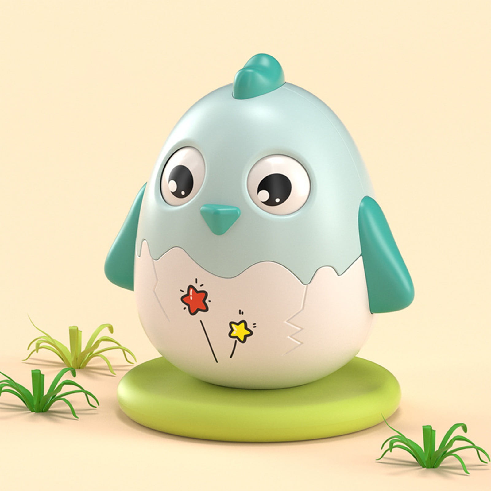 Chmadoxn Non-Tipping Chick-Shaped Sensory Bells with Blinking Eyes ...
