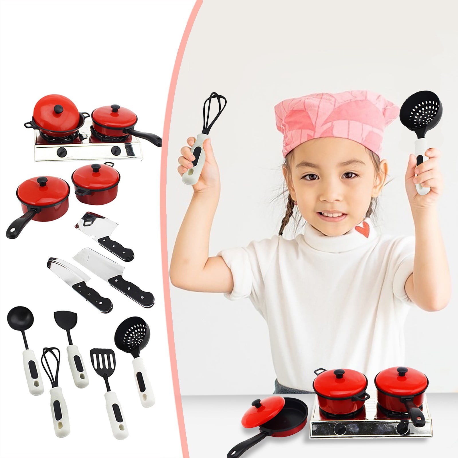 Chmadoxn Play Kitchen Accessories, Kids Kitchen Pretend Play Toys with ...